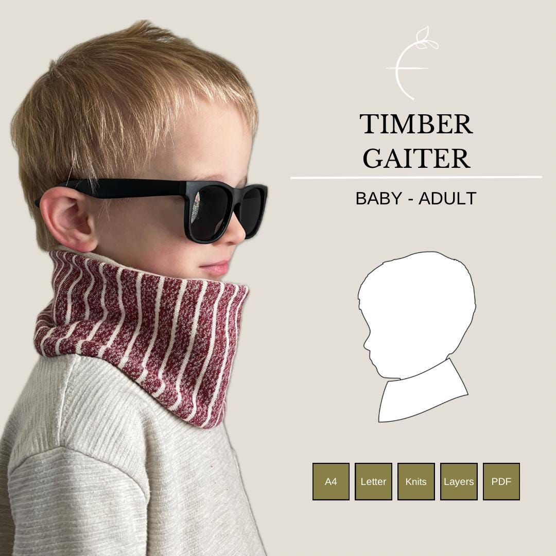 Reversible Neck Gaiter/snood/neck Warmer | PDF Sewing Pattern for ...