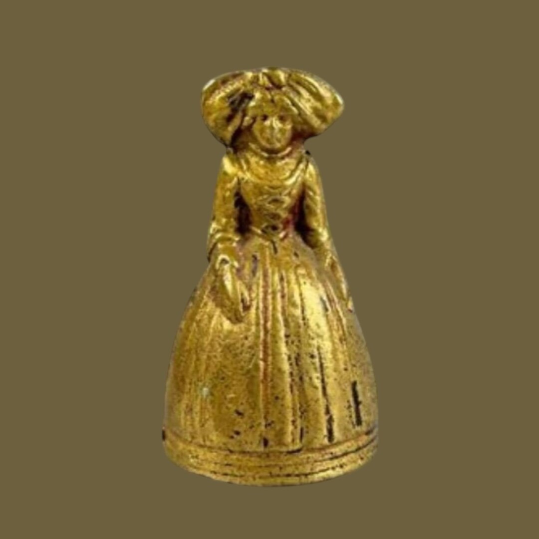 Vintage Brass Victorian Old Lady Bell - Etsy