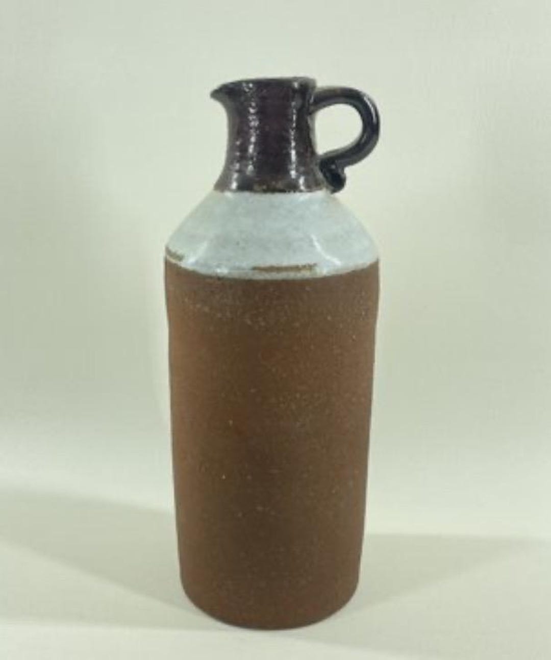 Signed Vintage Stoneware Pottery Jug. 9” X 3.25” - Etsy