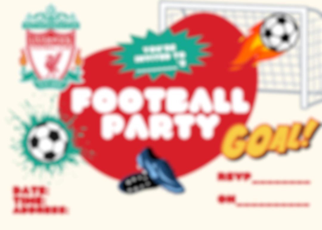 Liverpool Birthday Party Invitation - Etsy