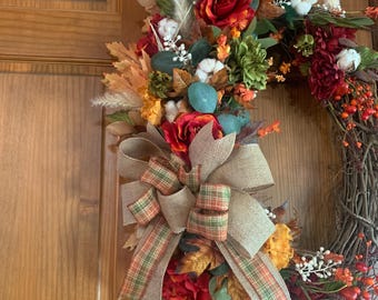 Western Wreath Fall Wreath Christmas Wreath - Etsy
