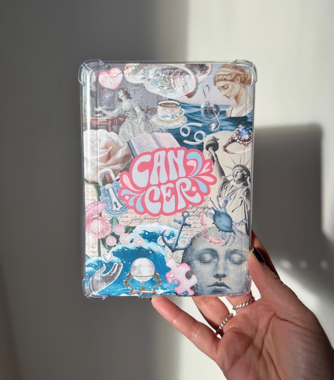 Cancer Zodiac Kindle Insert | Cancer Aesthetic Printable Kindle Case ...