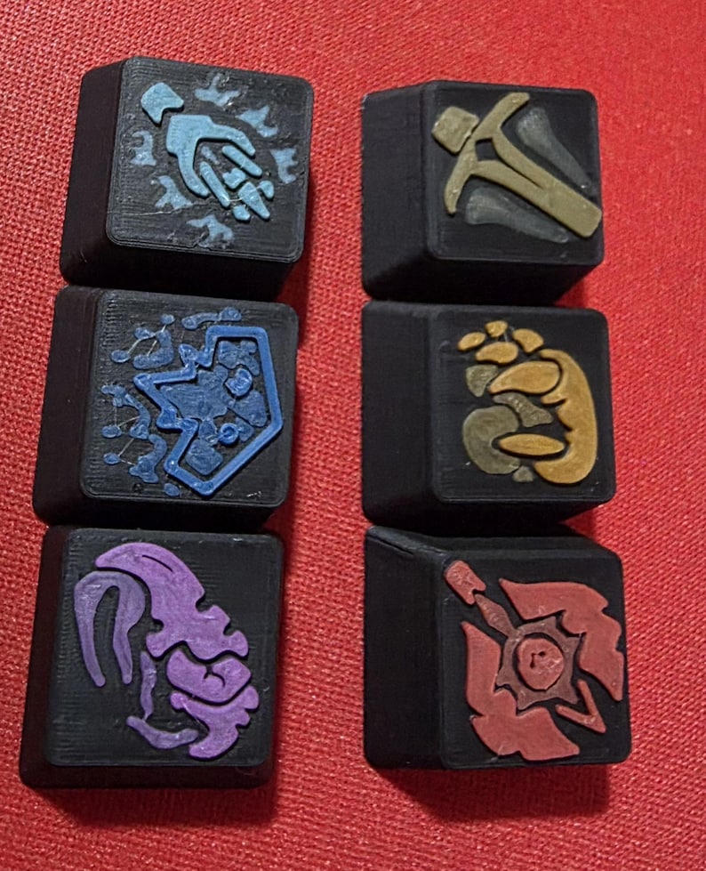 3D Printed World of Warcraft Key Caps: Horde, Alliance, Class Colors ...