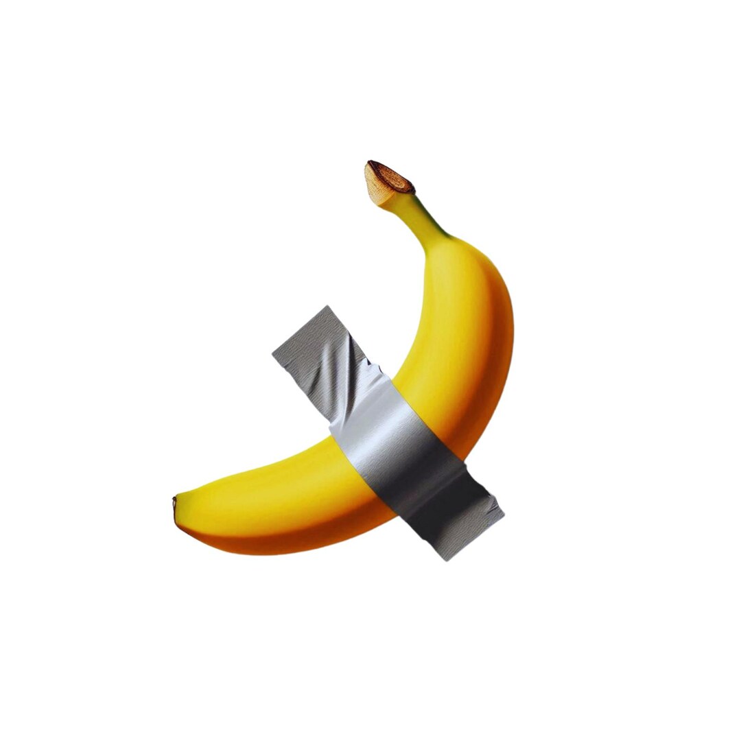 Duct Taped Banana Art Print Funny Pop Art Wall Decor Contemporary ...