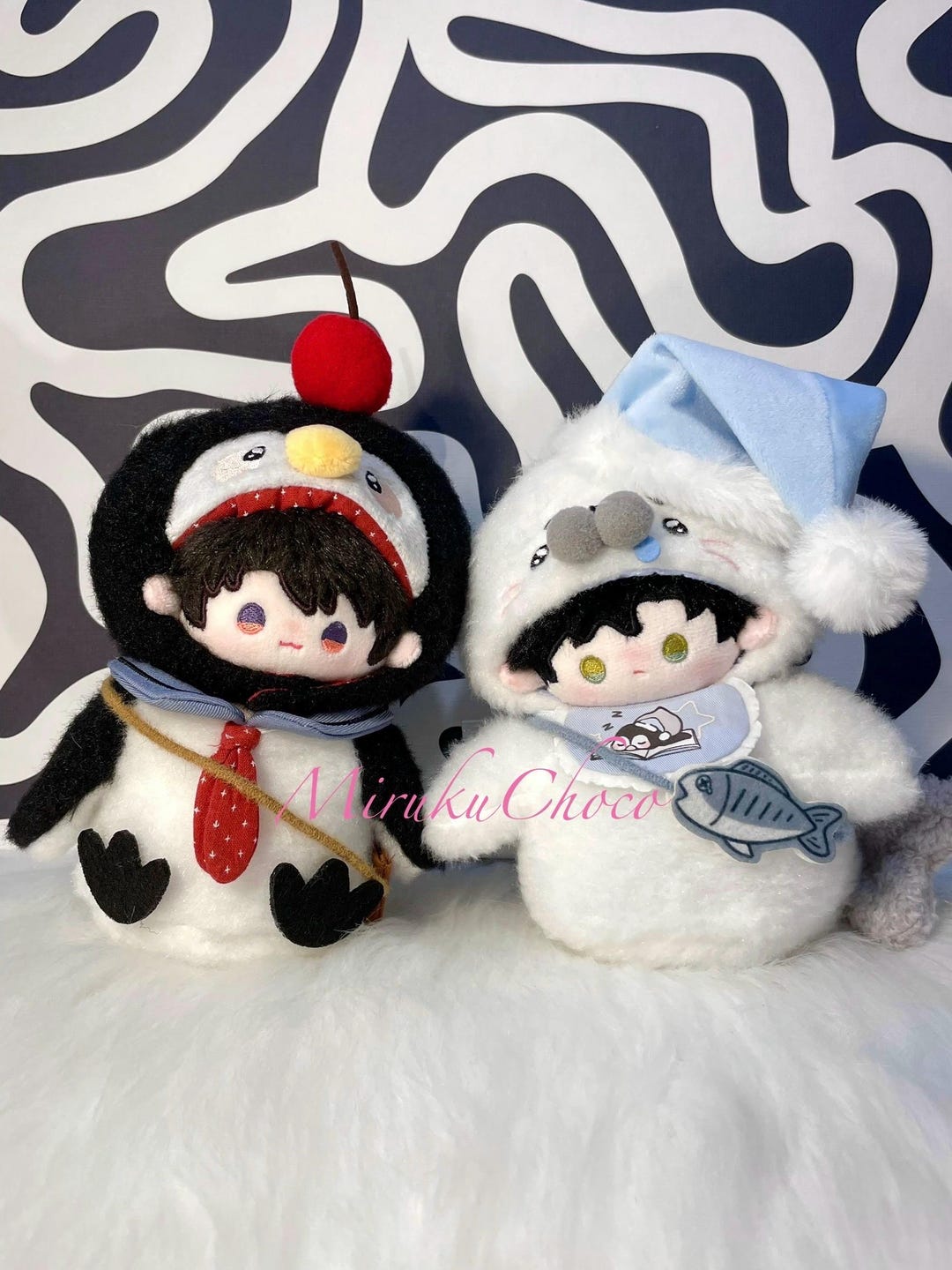 Love and Deepspace 15cm Caleb Zayne Plush Doll With Apple Penguin Sea ...