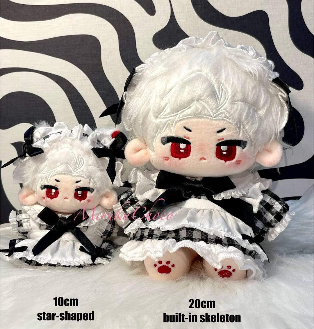 Love and Deepspace Sylus 20cm 10cm Plush Doll With Cute Maid Outfit - Etsy