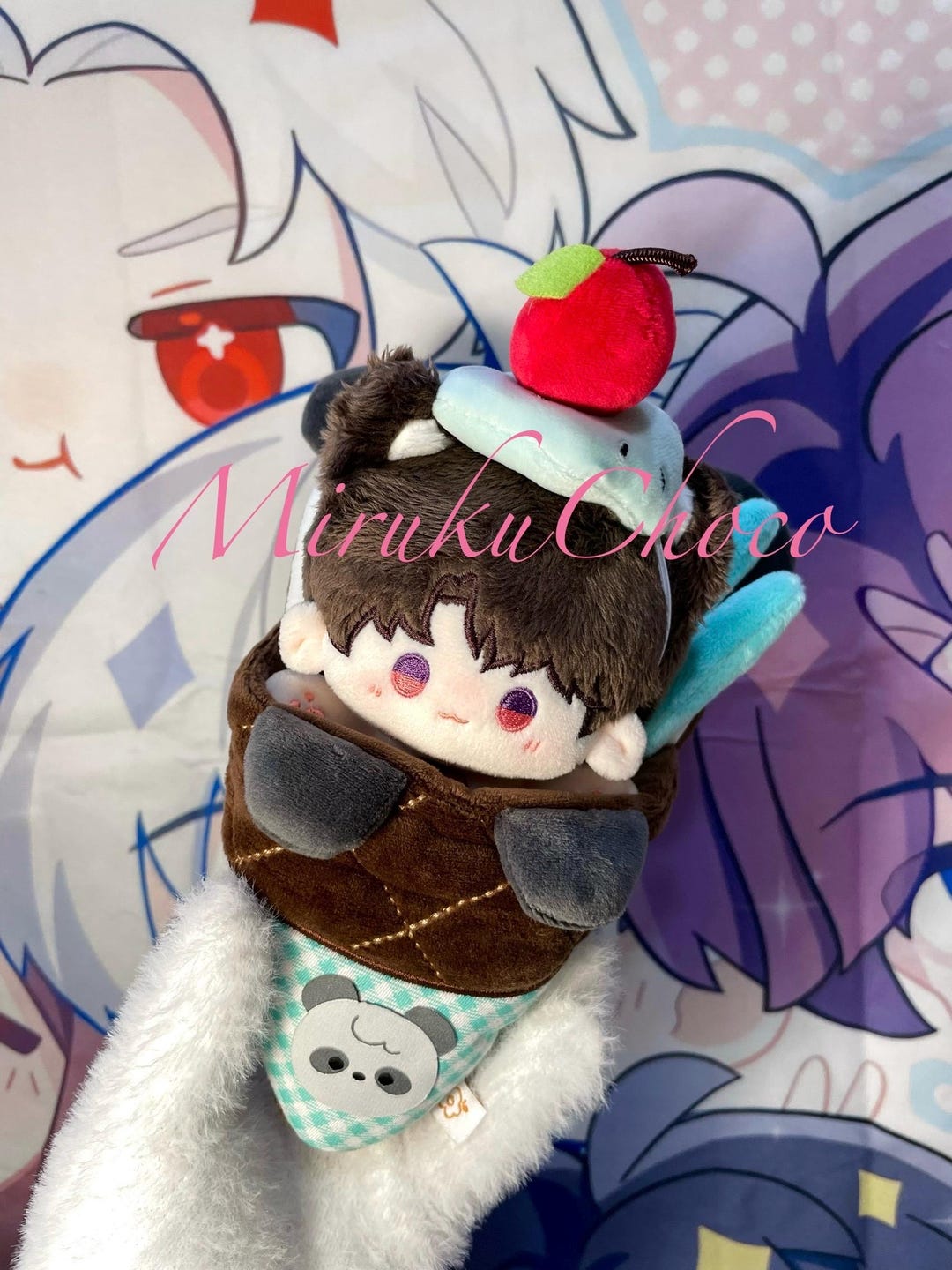 Love and Deepspace Caleb Plush Doll-12cm/4.8in in Cat Bunny Panda ...
