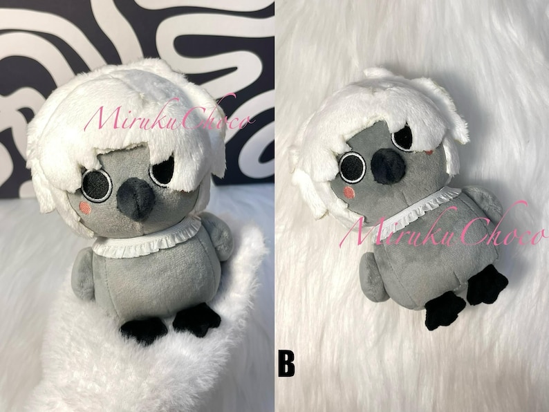 Love and Deepspace 13cm/5in Rafayel Artsy Birb, Sylus Grumpy Crow Plush ...