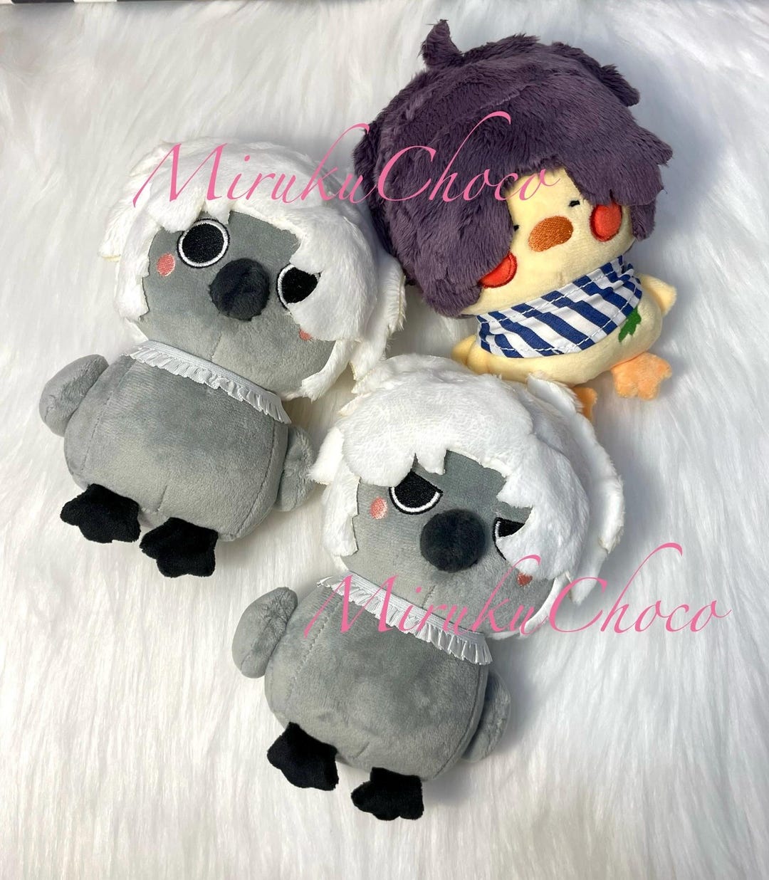 Love and Deepspace 13cm/5in Rafayel Artsy Birb, Sylus Grumpy Crow Plush ...