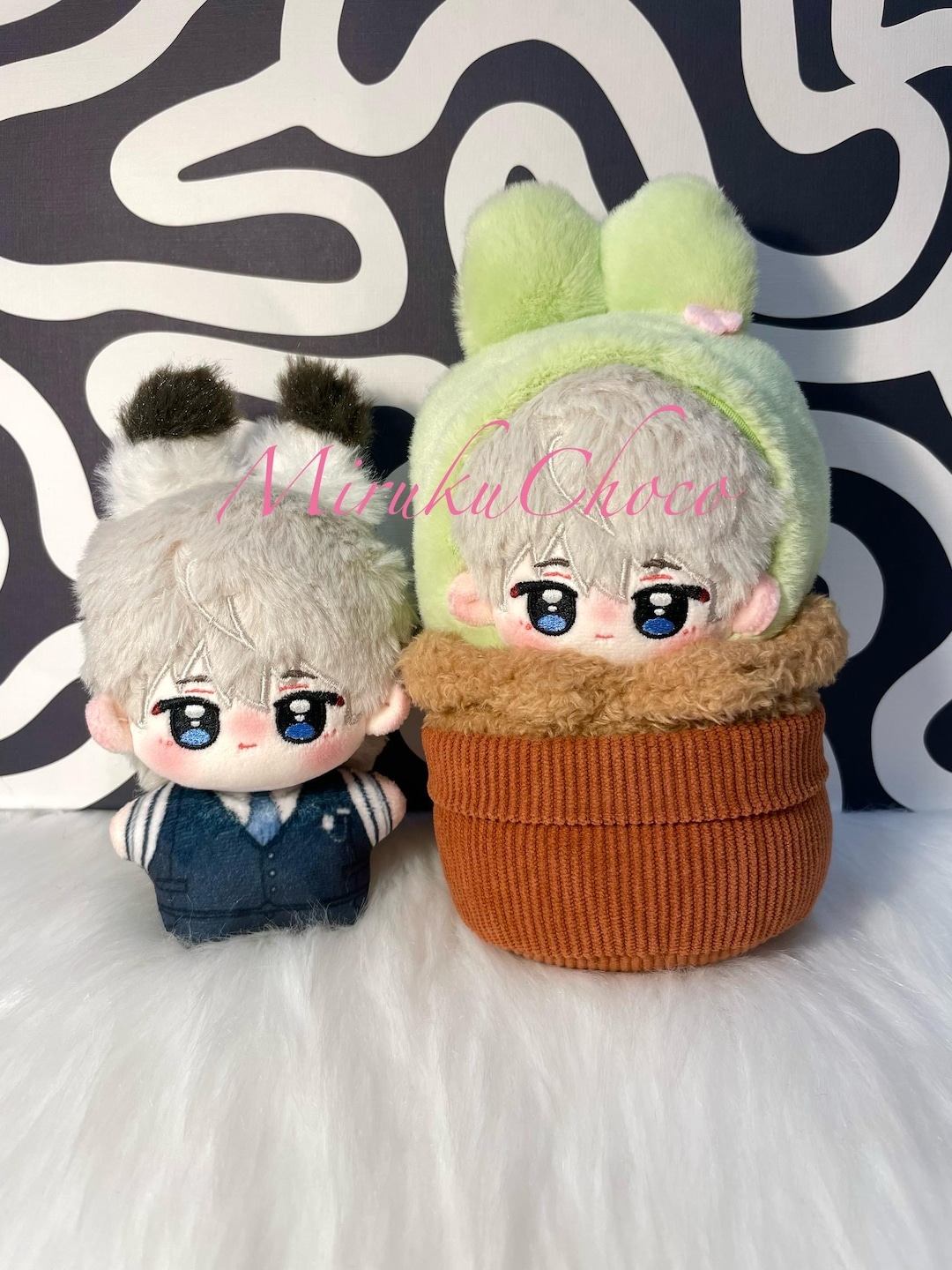 Love and Deepspace Xavier Plush Doll(10cm) With Fluffy Succulent Bunny ...