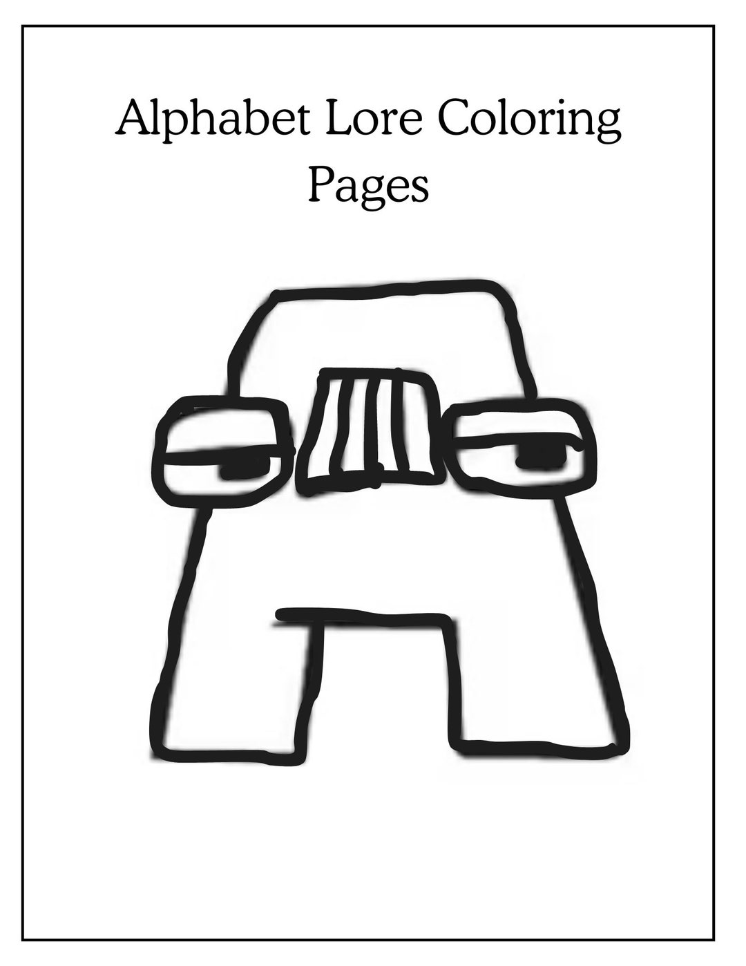 Alphabet Lore Coloring Pages Printable - Etsy