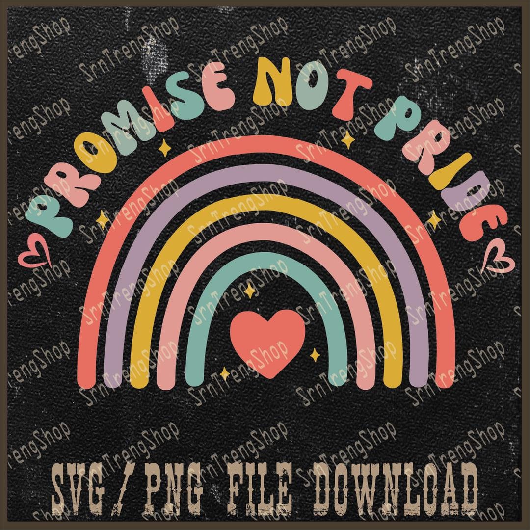 Promise Not Pride Png, Retro Rainbow Png, God's Promise Png, Bible ...