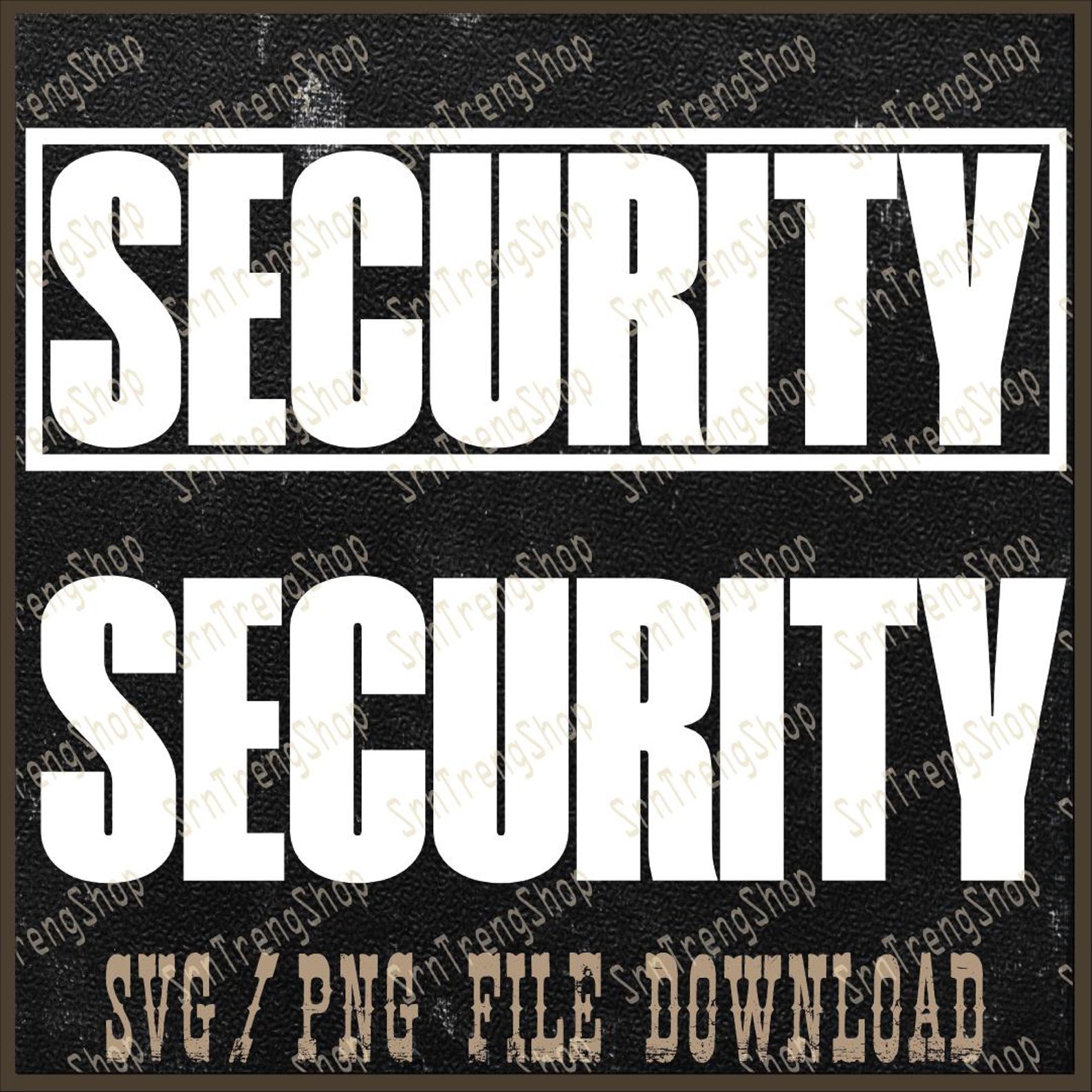 Security Png, Black and White Font Color Security Png, Back Print ...