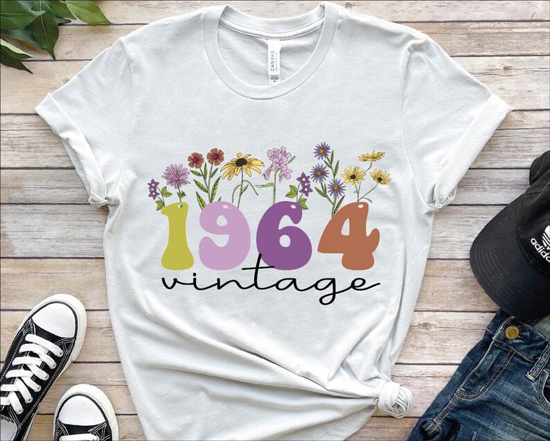 1964 Vintage Png, 1964 Floral Png, Flovers and 1964 Png, 1964 Born Gif ...