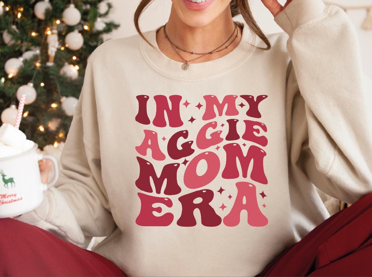 In My Aggie Mom Era Png Svg, Aggie Mom Shirt Png, Agriculture Student ...
