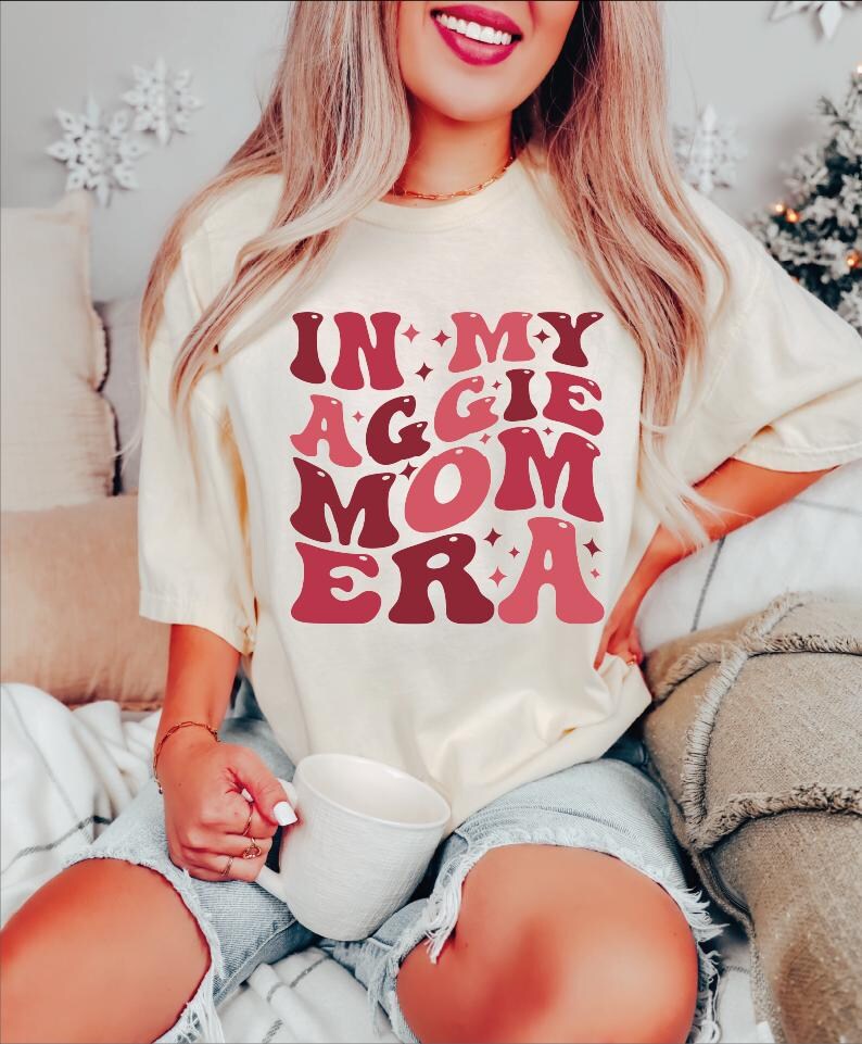 In My Aggie Mom Era Png Svg, Aggie Mom Shirt Png, Agriculture Student ...