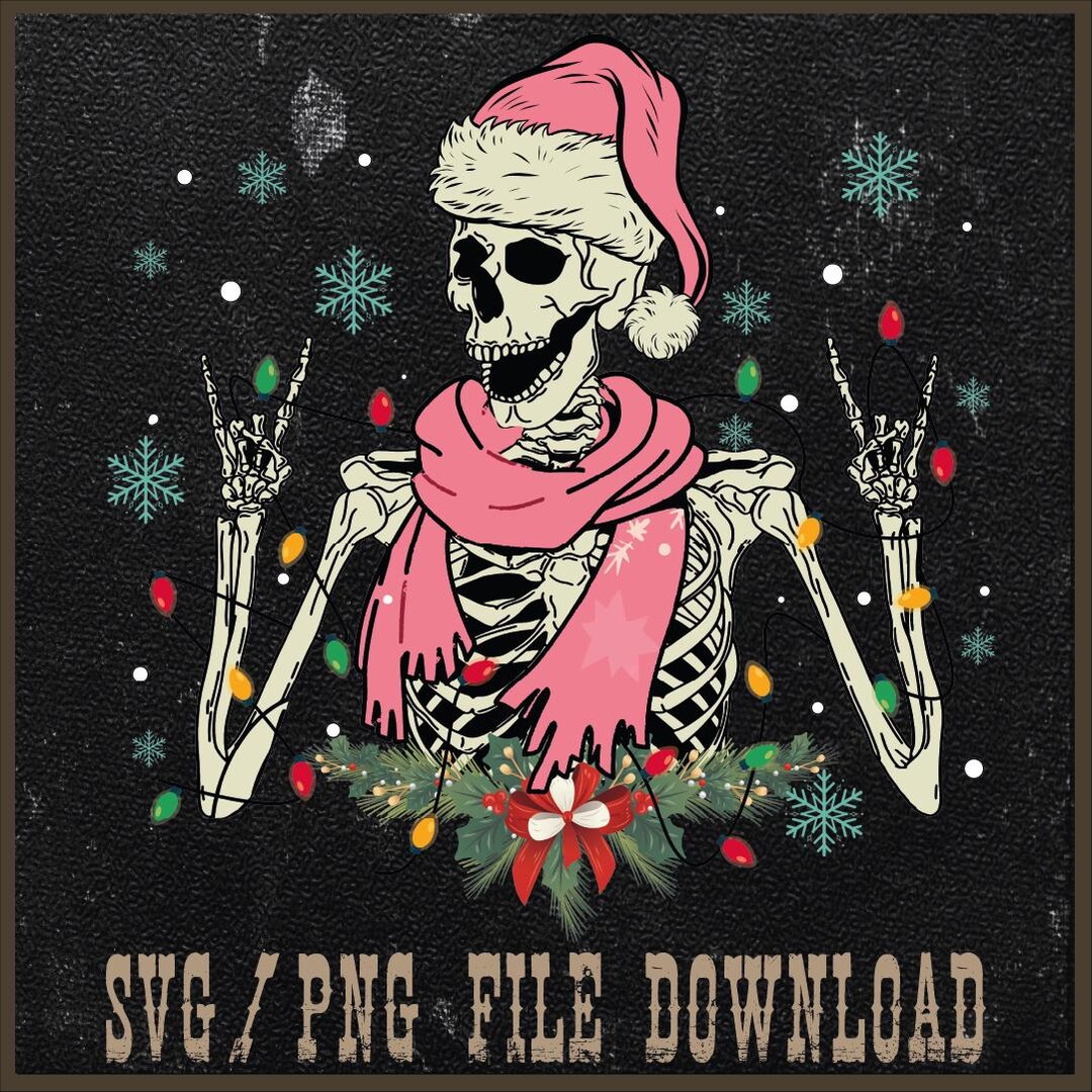 Christmas Skeleton Png, Christmas Skeleton Tree Png, Christmas Vibes ...