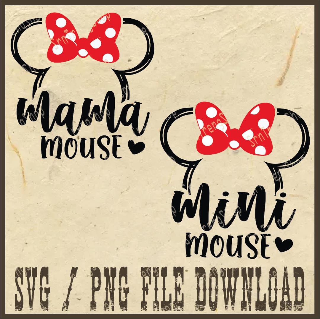 Mama Mouse Png, Mini Mouse Png, Disney Family Png, Cool Mother's Day ...