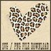 Leopard Heart Png, Animal Heart Png, Gift for Mom Png, Leopard Heart ...