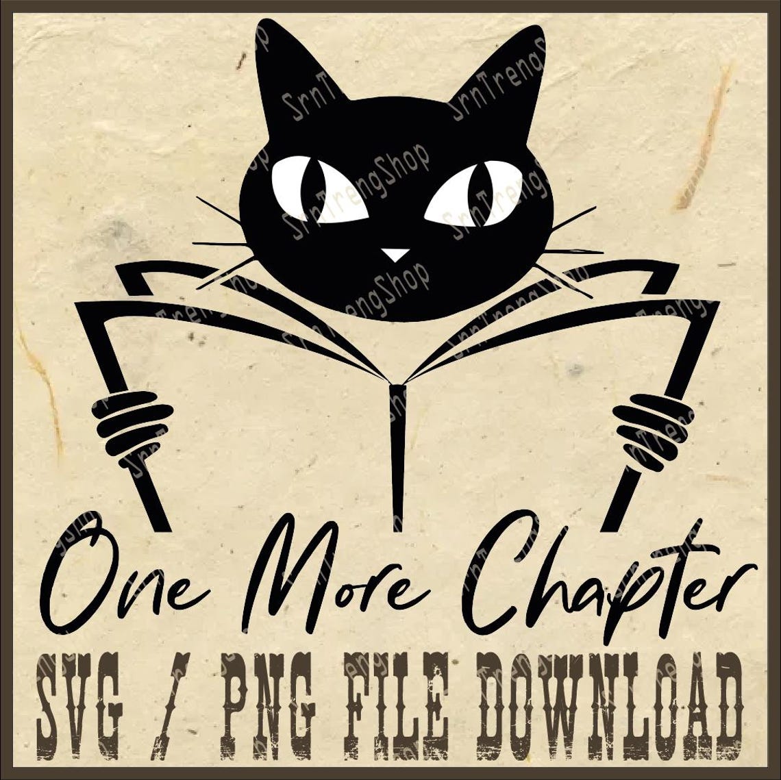 One More Chapter Cat Png, Cat Book Lover Png, Cat Mom Png, Bookworm Png ...
