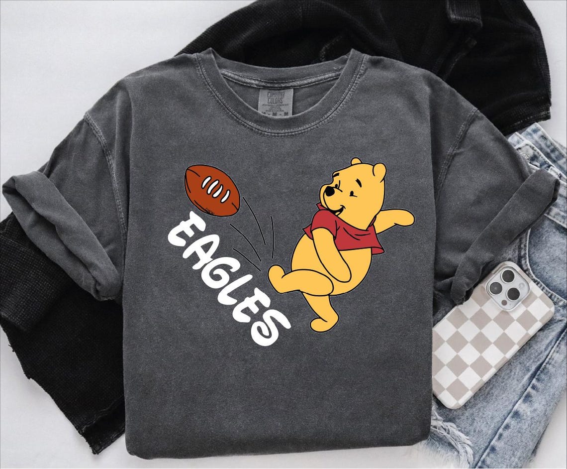 Custom Football Pooh Png, Personalized Team Name Digital Download ...