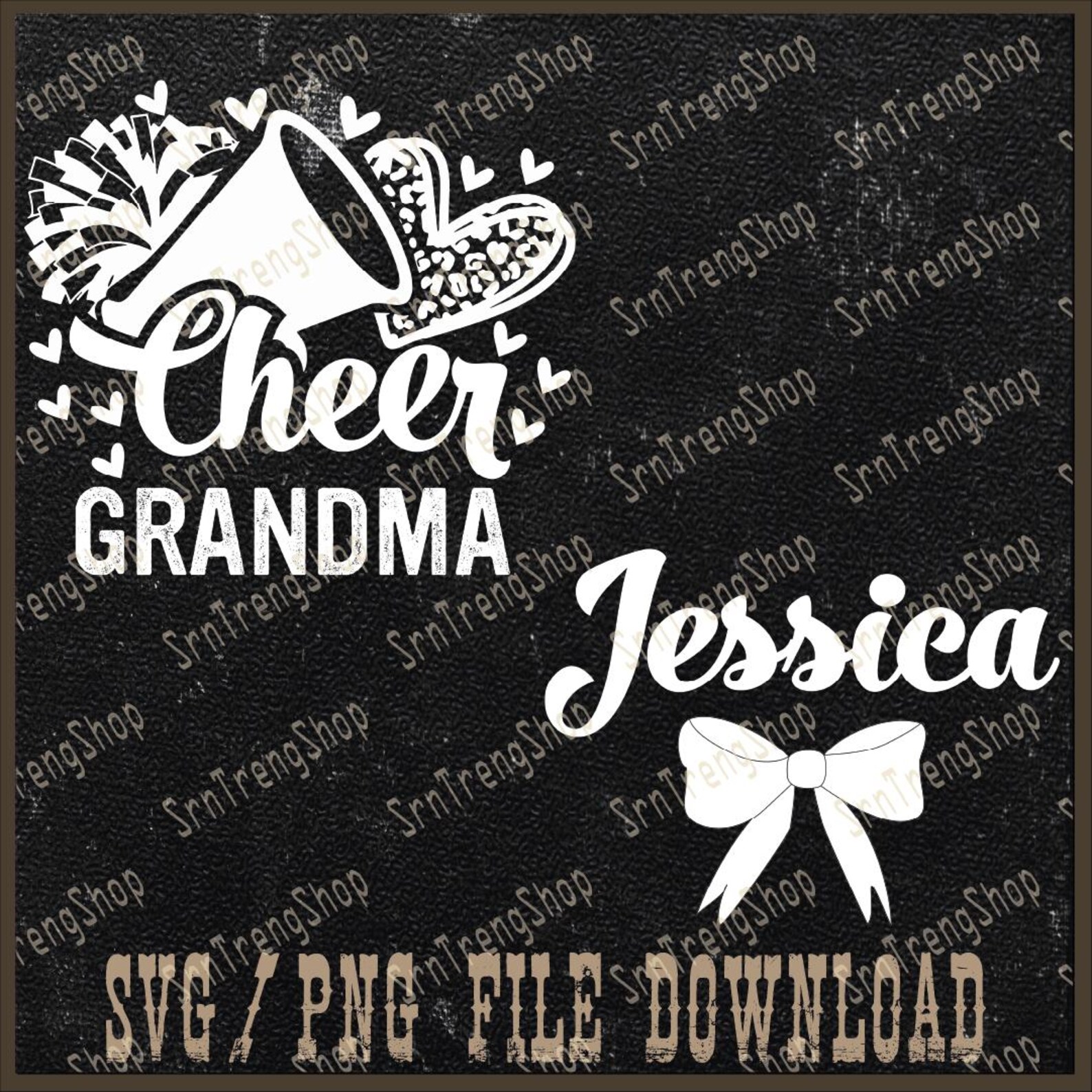 Custom Cheer Grandma Png, Cheer Grandma Png, Cheer Megaphone Svg ...