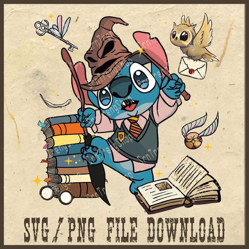 Disney Stitch Wizard Png, Magic Wizard Stitch Png, Disneyland Stitch ...