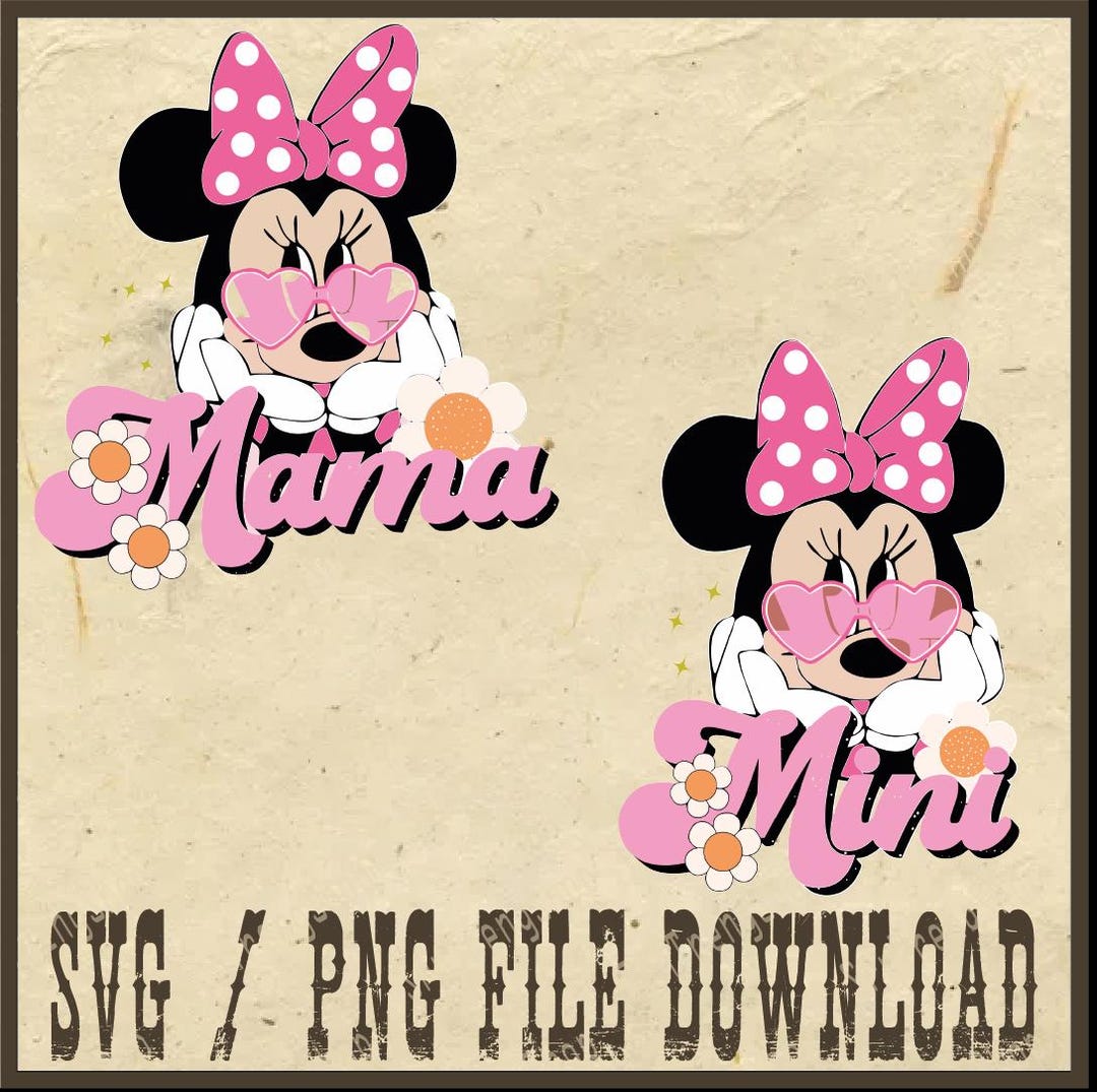 Custom Disney Minnie Mama Mini Png, Minnie Mom Png, Matching Disney Png ...