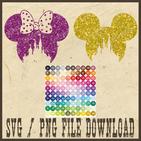 Mickey Mouse Glitter - Etsy