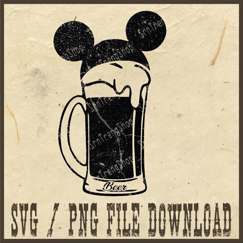 Mickey Beer Svg - Etsy