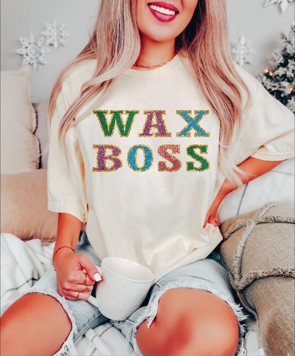 Wax Boss PNG Boss Sublimation Design, Wax Boss Glitter Effect Png ...