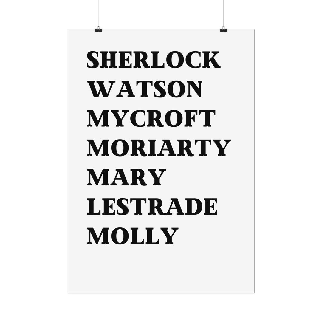 Sherlock Poster, Art Print, Gift for Family/home, Wall Decoration, Room ...