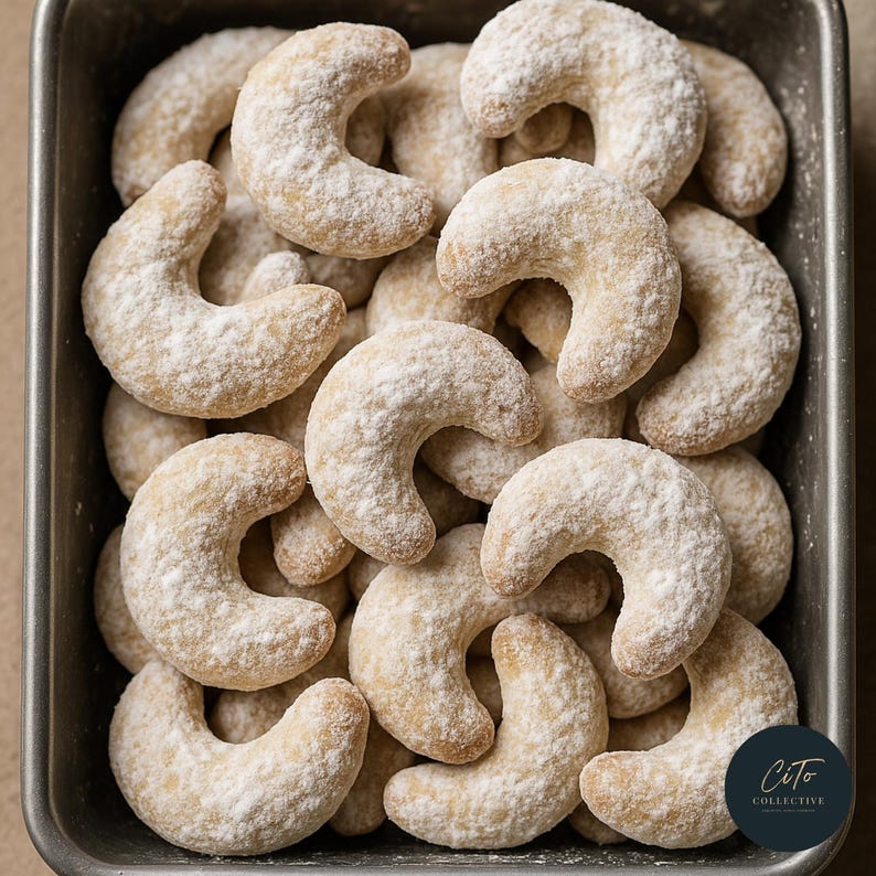 Handmade Vanilla Crescent Cookies - Traditional, Delicate & Without ...