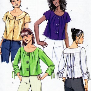 Top Jacket Sewing Pattern Butterick 5223 Circa 2008, 5 Sizes 16 to 24 ...