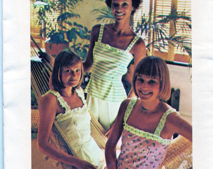 1970s Sewing Pattern 1970s Empire Waist Dress Pattern Simplicity 9357 A ...