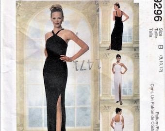 1990s Evening Dress Sewing Pattern Princess Seams Front - Etsy