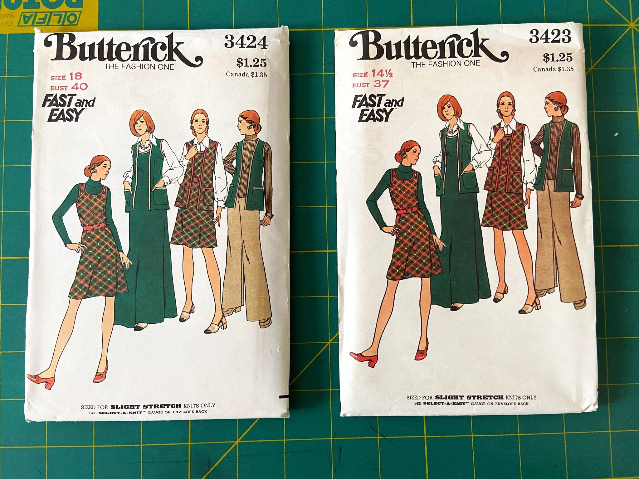 1970s Vest Jumper Pants Sewing Pattern, 70s Fashion Mic Mac Designer ...