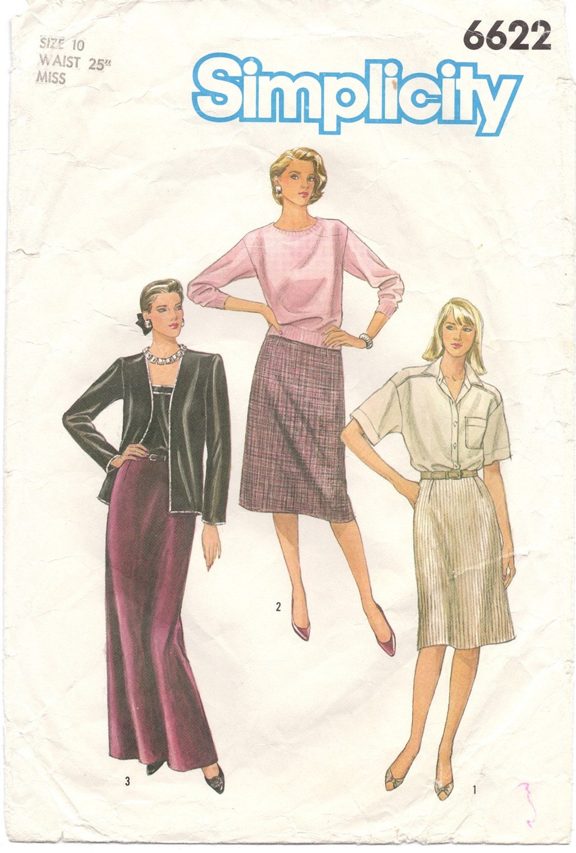 1980s Sewing Patterns 80s Skirt Pattern A Line 3 Lengths - Etsy