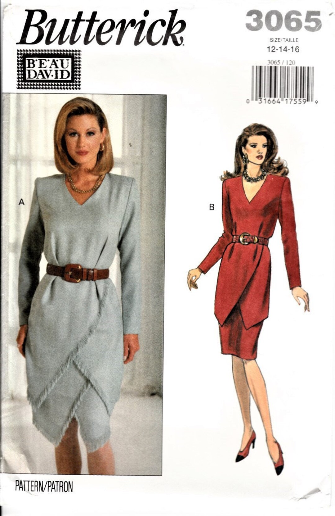 90s Dress Sewing Pattern, Tunic, Skirt Suit, 1990s High Fashion ...