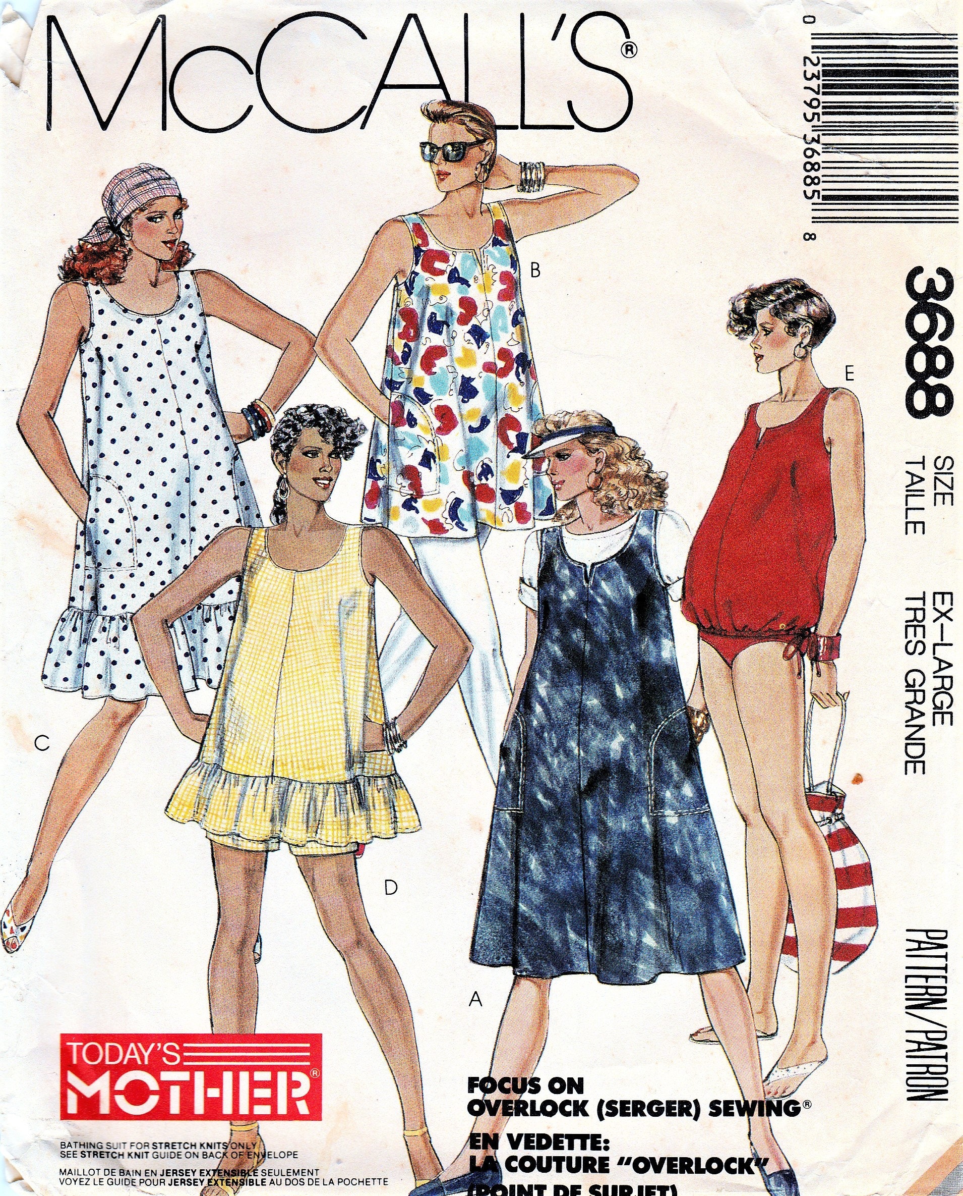 1980s Maternity Dress Sewing Pattern Jumper Top Pants - Etsy