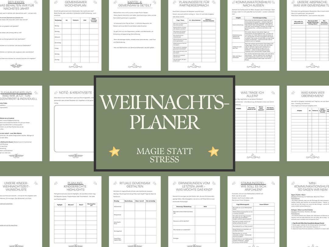 Family Christmas Planner | Printable Christmas Planner | 45+ Minimalist ...
