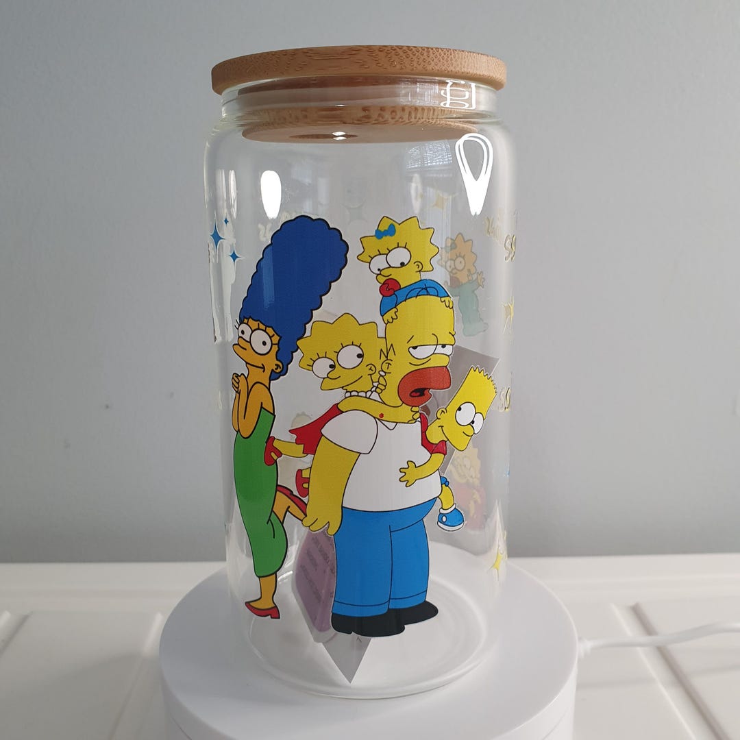 Simpsons Glass Cup - Etsy
