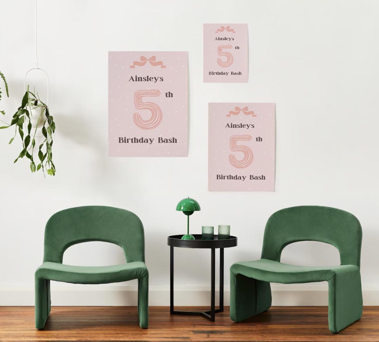 Girly Birthday Poster / Sign Template, Instant Download, Editable - Etsy