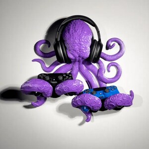 Octopus Controller & Headphone Holder – 3D Gaming Accessory - Etsy