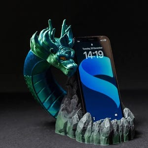 The Dragon Phone Holder Guardian - Etsy