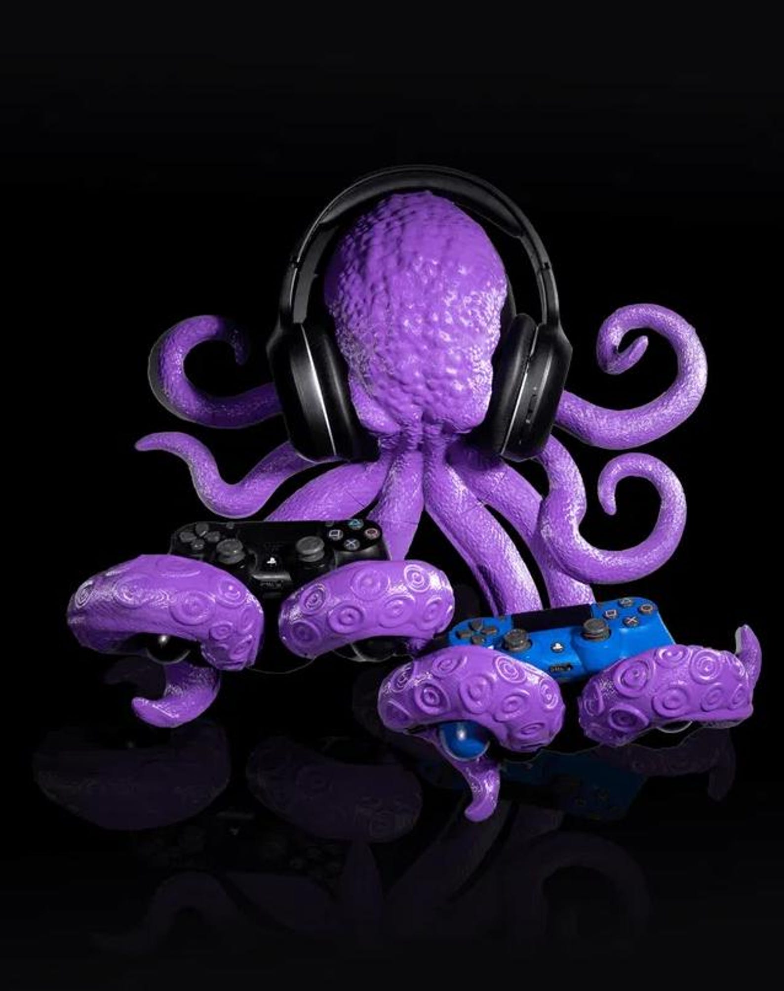 Octopus Controller & Headphone Holder – 3D Gaming Accessory - Etsy