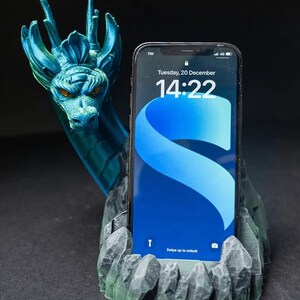 The Dragon Phone Holder Guardian - Etsy