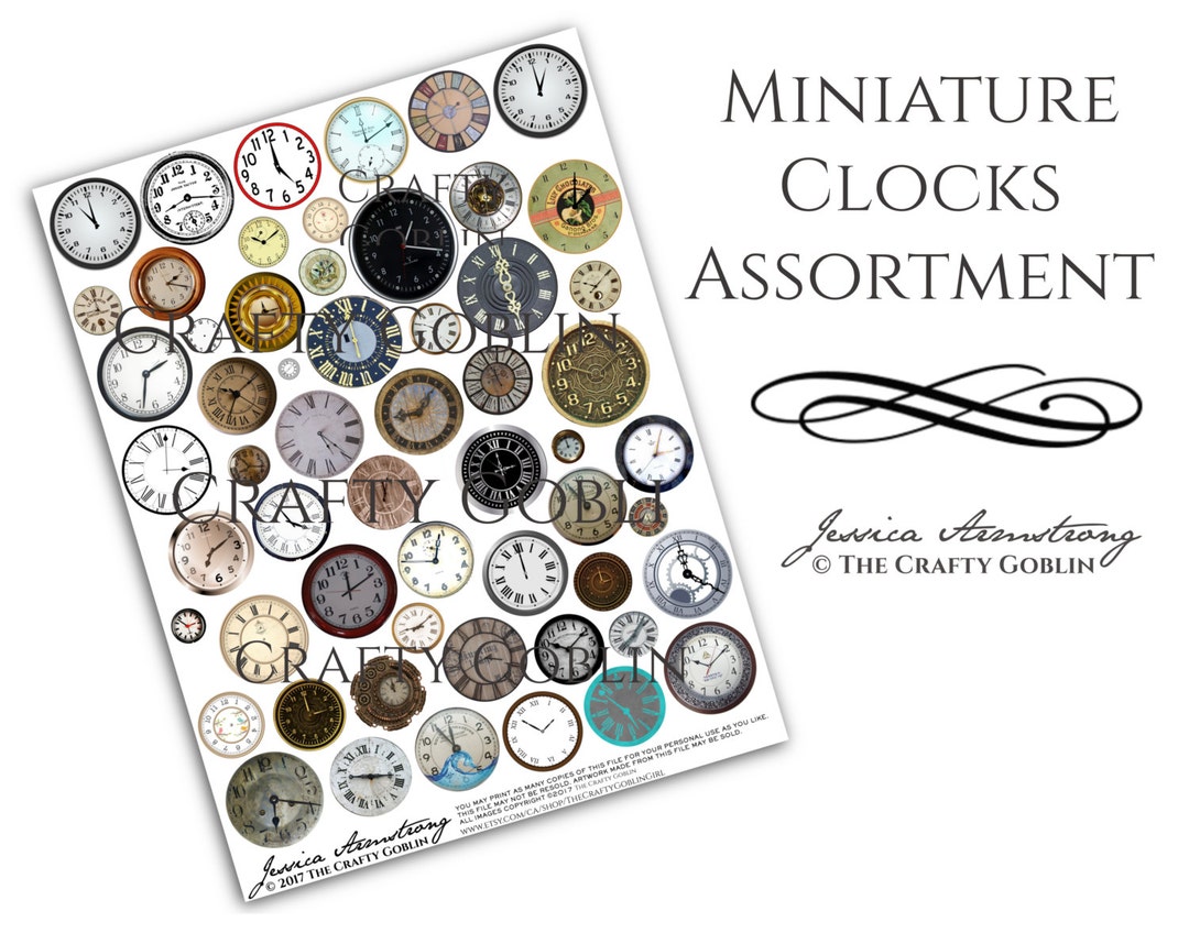 Miniature Clocks Assortment - Etsy
