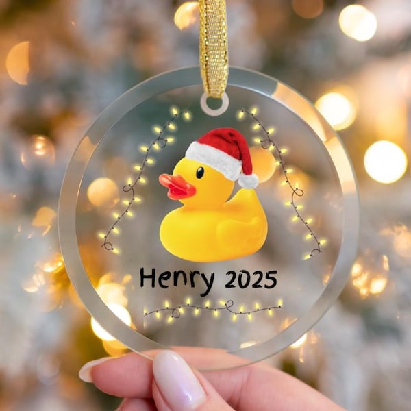 Duck Christmas Tree Ornament - Etsy