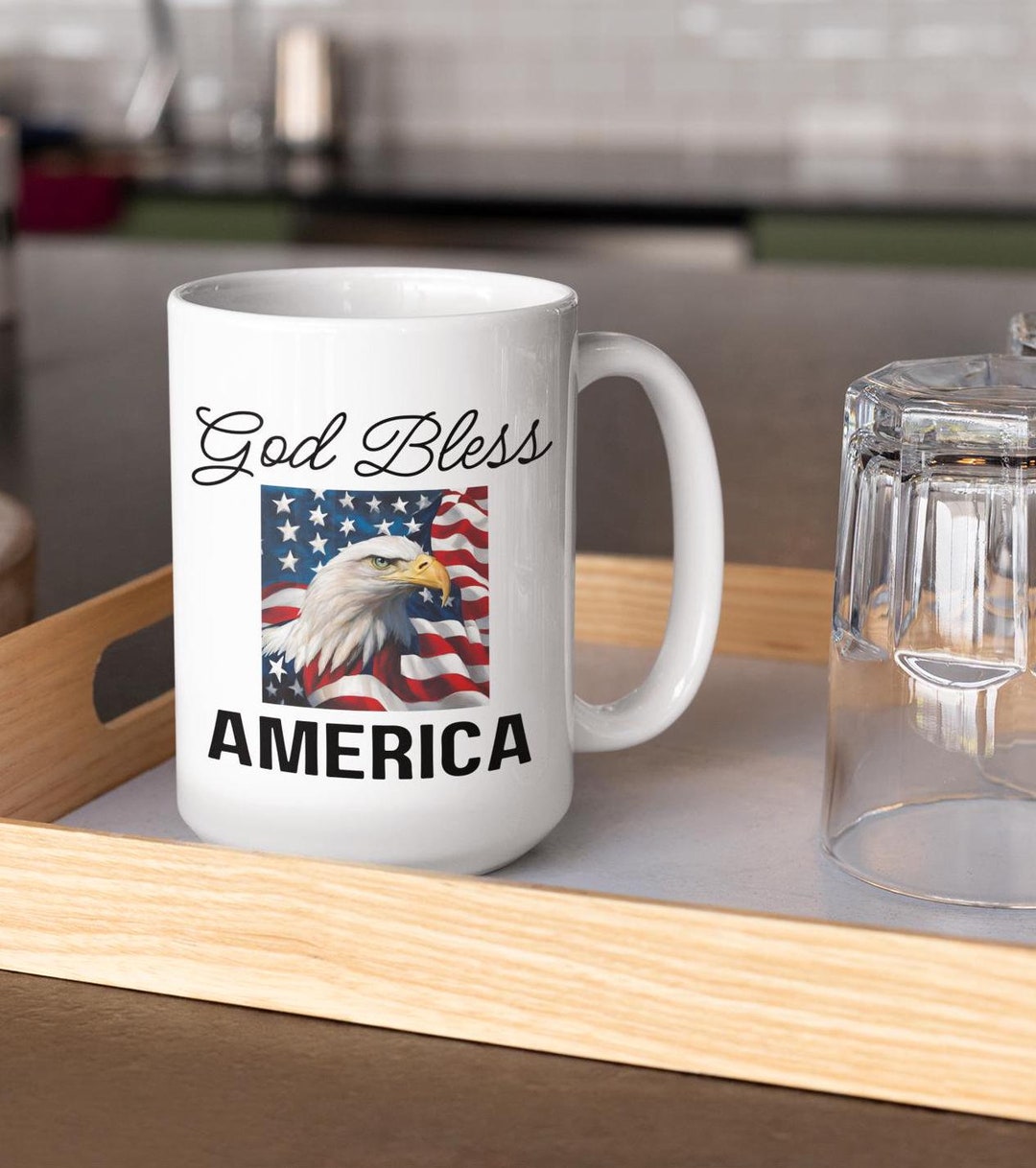 God Bless America Mug God Bless Coffee Mug Christian Mug Patriotic Mug Presidential Mug American ...